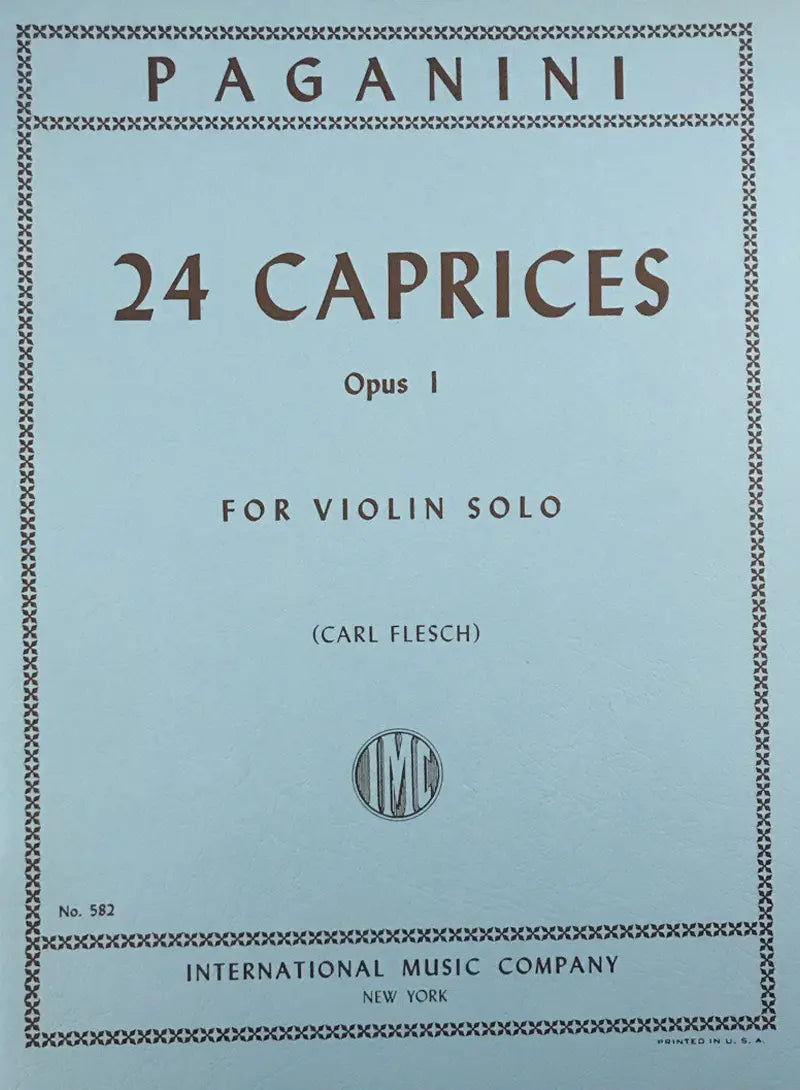 PAGANINI - 24 Caprices Opus. 1 – CECCHERINIMUSIC