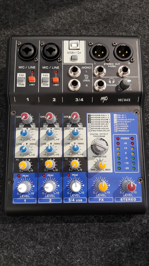 MP AUDIO MIXER MC04X – CECCHERINIMUSIC