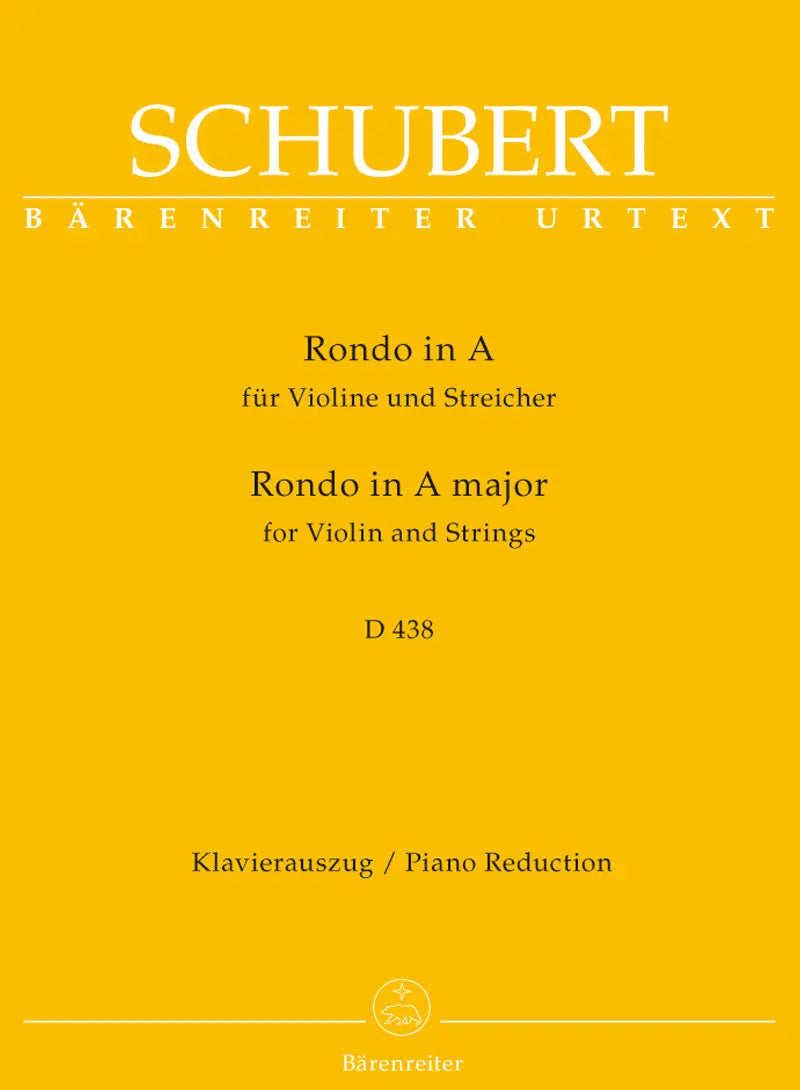 SCHUBERT - Rondo for Violin and Strings in A major D 438 – CECCHERINIMUSIC