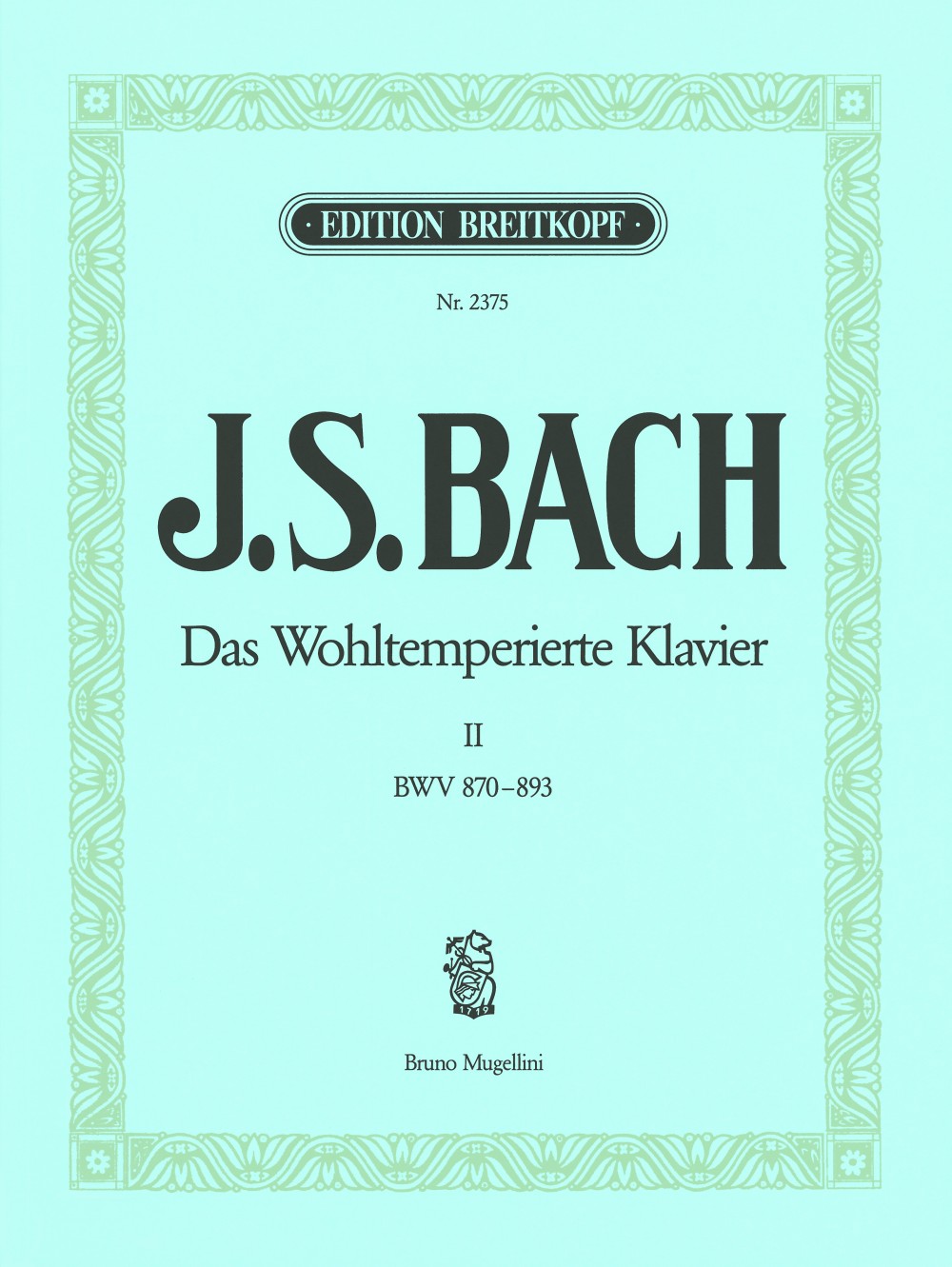 BACH - The Well-tempered Clavier – CECCHERINIMUSIC