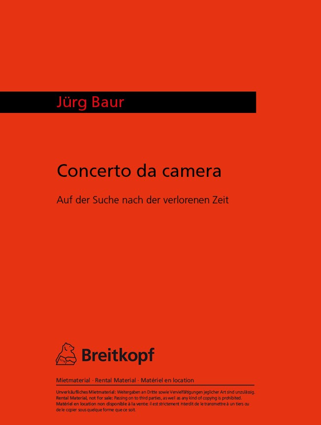 BAUR - Concerto da camera – CECCHERINIMUSIC