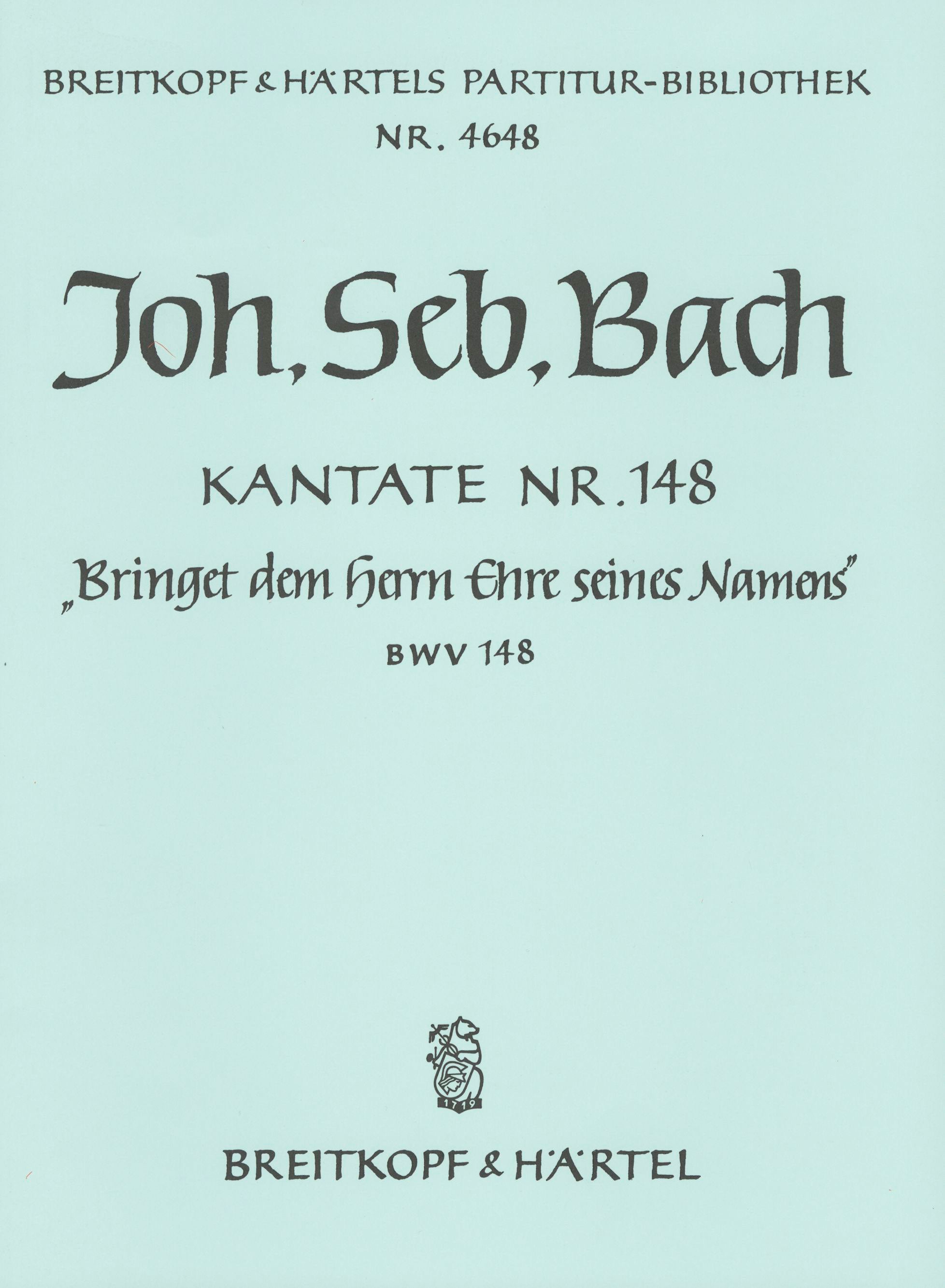 BACH - Cantata BWV 148 “Bring ye to God honour due unto Him ...
