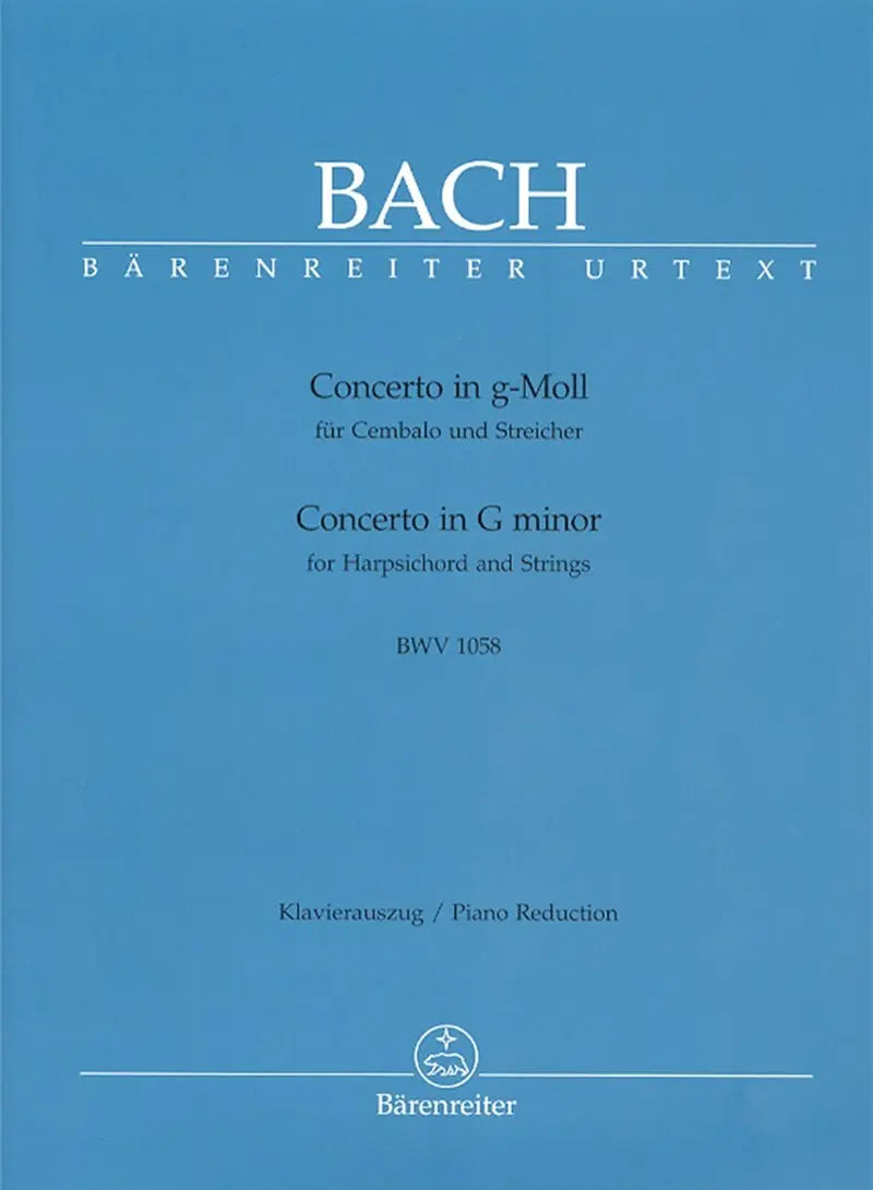 BACH - Concerto in G minor for Harpsichord and Strings BWV 1058 ...