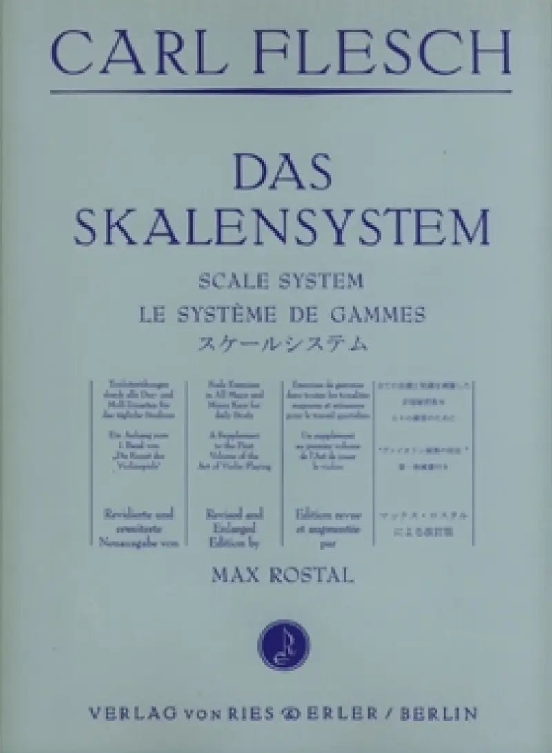 FLESCH - Das Skalensystem - Scale System – CECCHERINIMUSIC