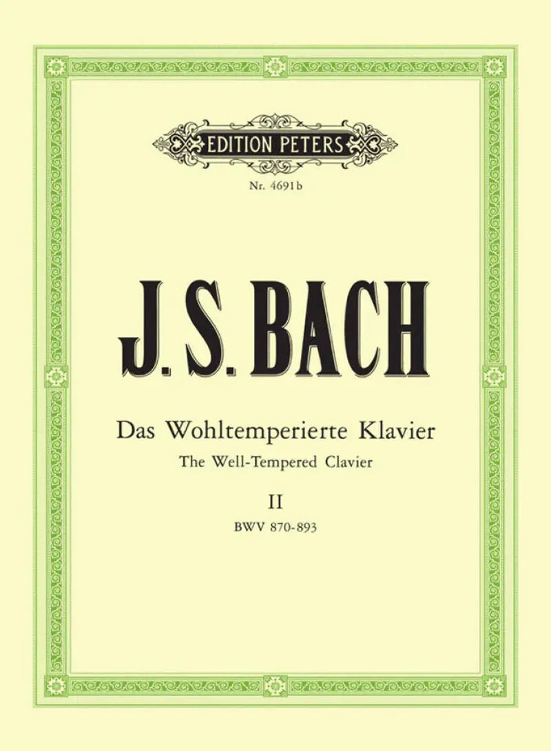 BACH - The Well-Tempered Clavier - Book 2 – CECCHERINIMUSIC