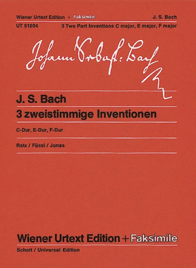 BACH - 3 Zweistimmige Inventionen – CECCHERINIMUSIC