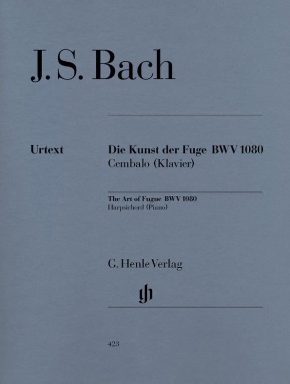 BACH - DIE KUNST DER FUGE - L'ARTE DELLA FUGA - BWV 1080 - (HENLE ...