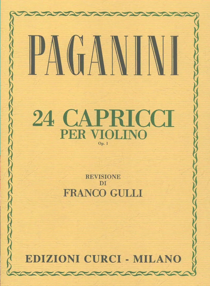 PAGANINI - 24 CAPRICCI Op. 1 (Gulli) – CECCHERINIMUSIC